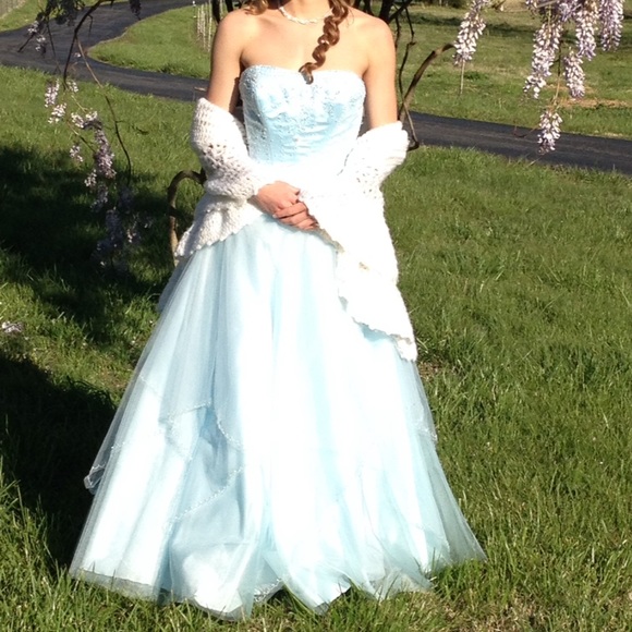 Bonny | Dresses | Bonny Light Blue Prom Dress | Poshmark